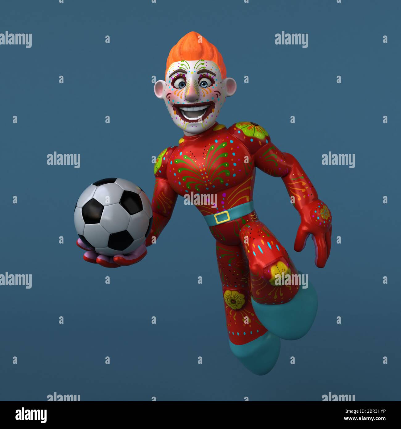 Mexican hero - 3D Illustration Stock Photo - Alamy