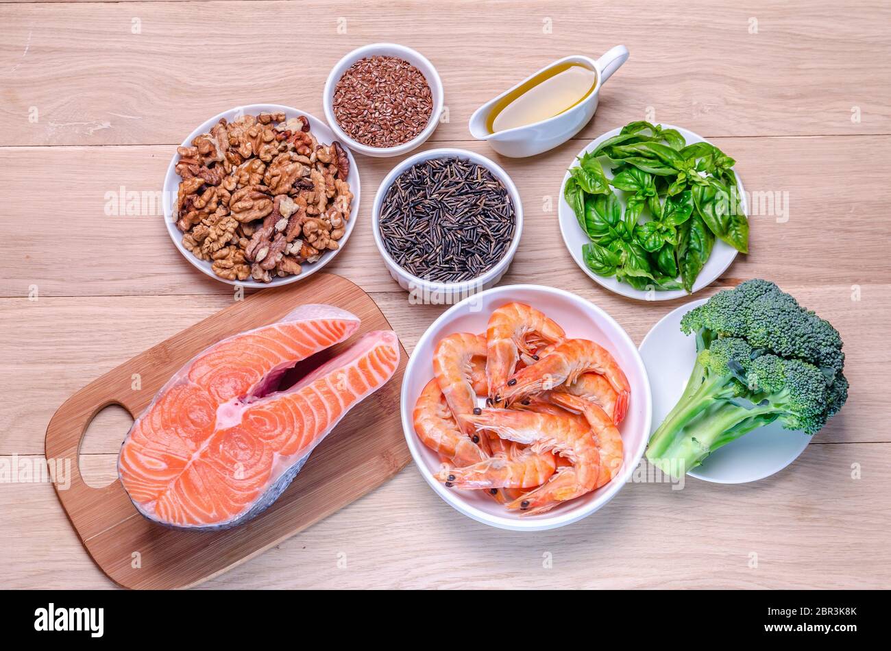Plant-based and animal sources of Omega-3 acids Stock Photo - Alamy