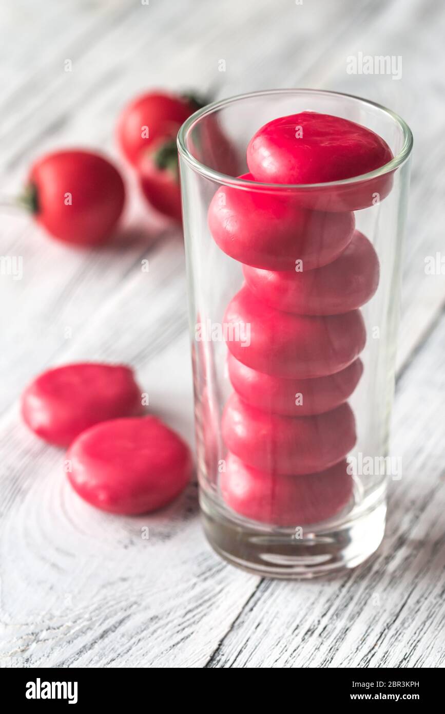 Babybel cheese in red wax hi-res stock photography and images - Alamy