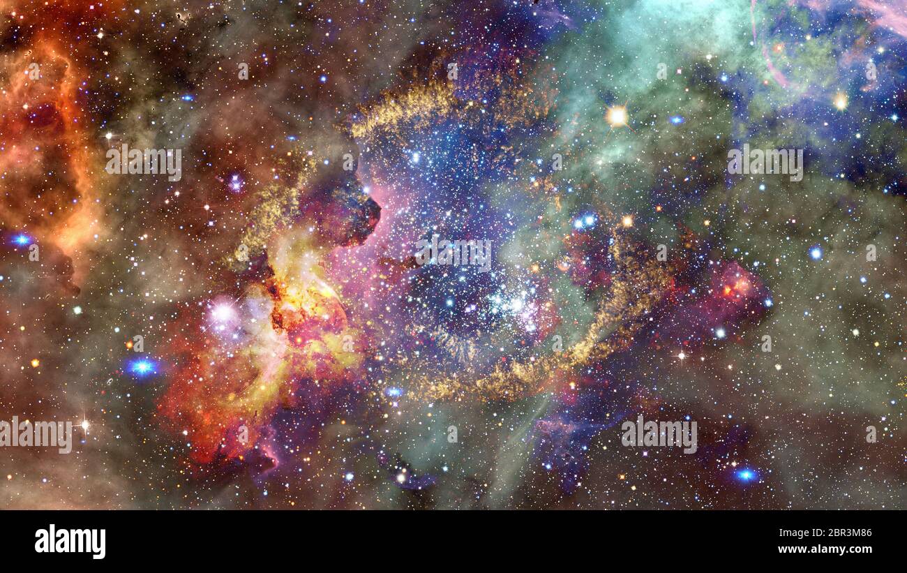 The Helix Nebula in deep space. Elements of this image furnished by ...