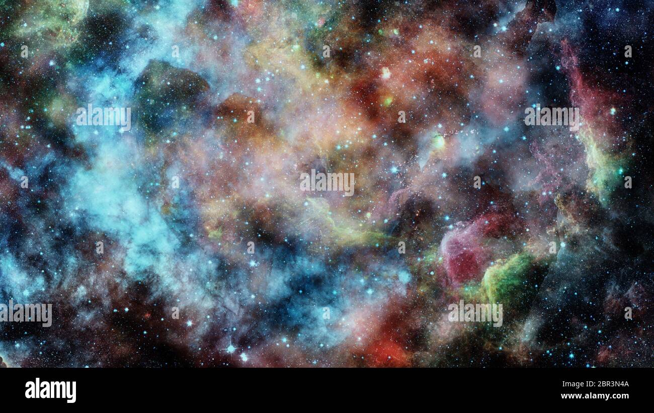 Beautiful nebula and Galaxy. Elements of this Image Furnished by NASA ...