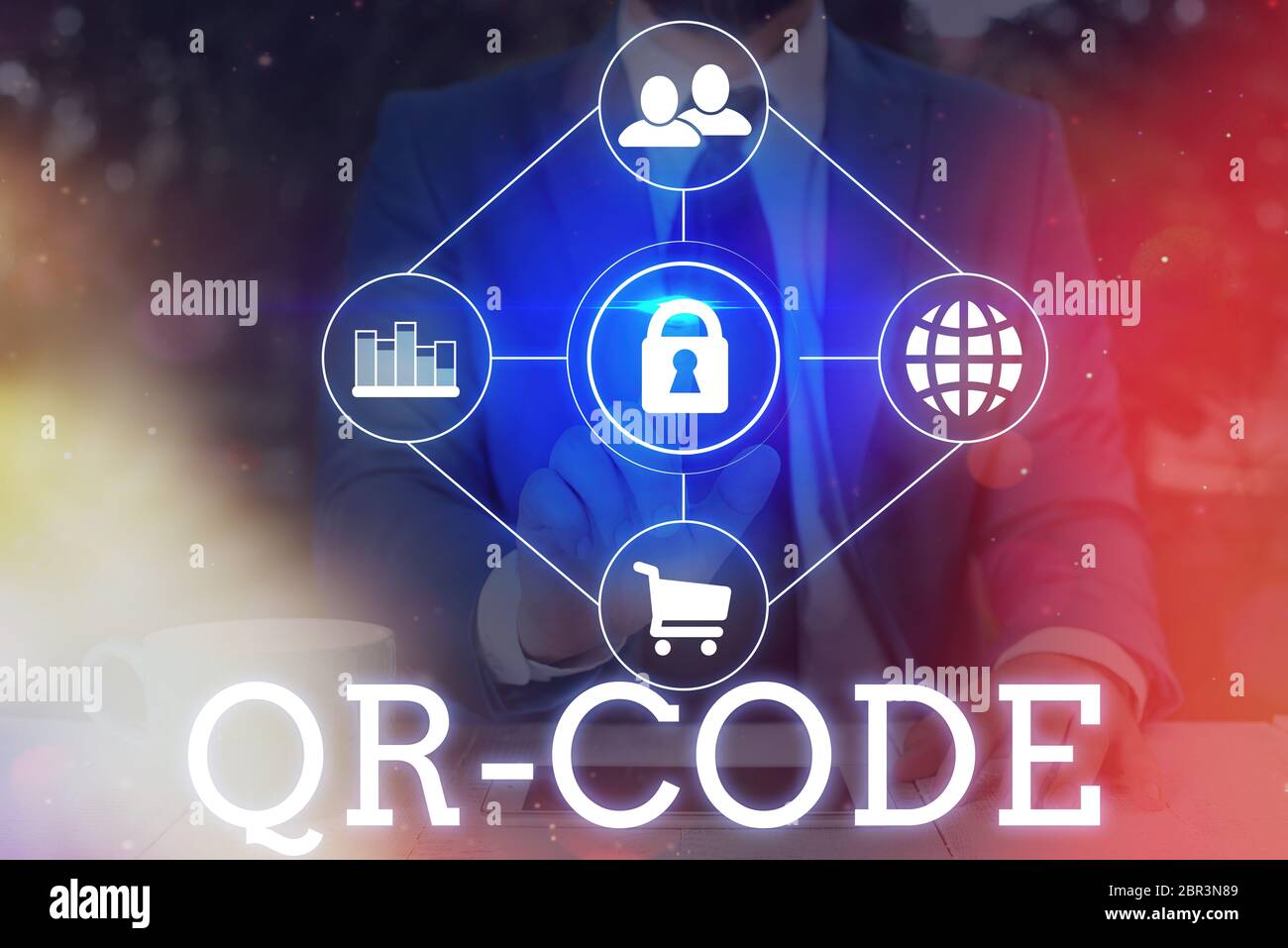 Word writing text Qr Code. Business photo showcasing the trademark for ...