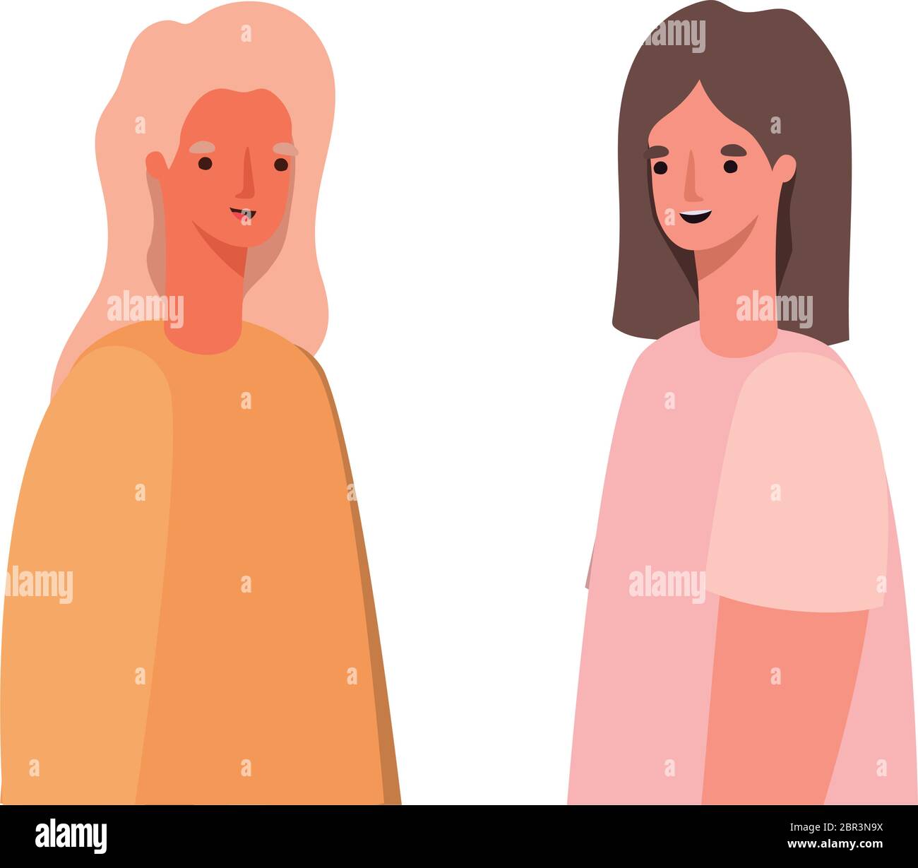 two women avatars vector design Stock Vector Image & Art - Alamy