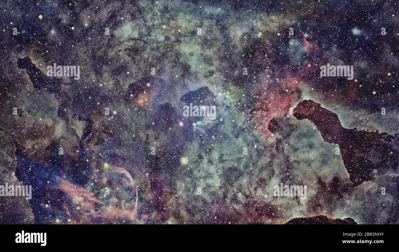 Beautiful nebula and Galaxy. Elements of this Image Furnished by NASA ...