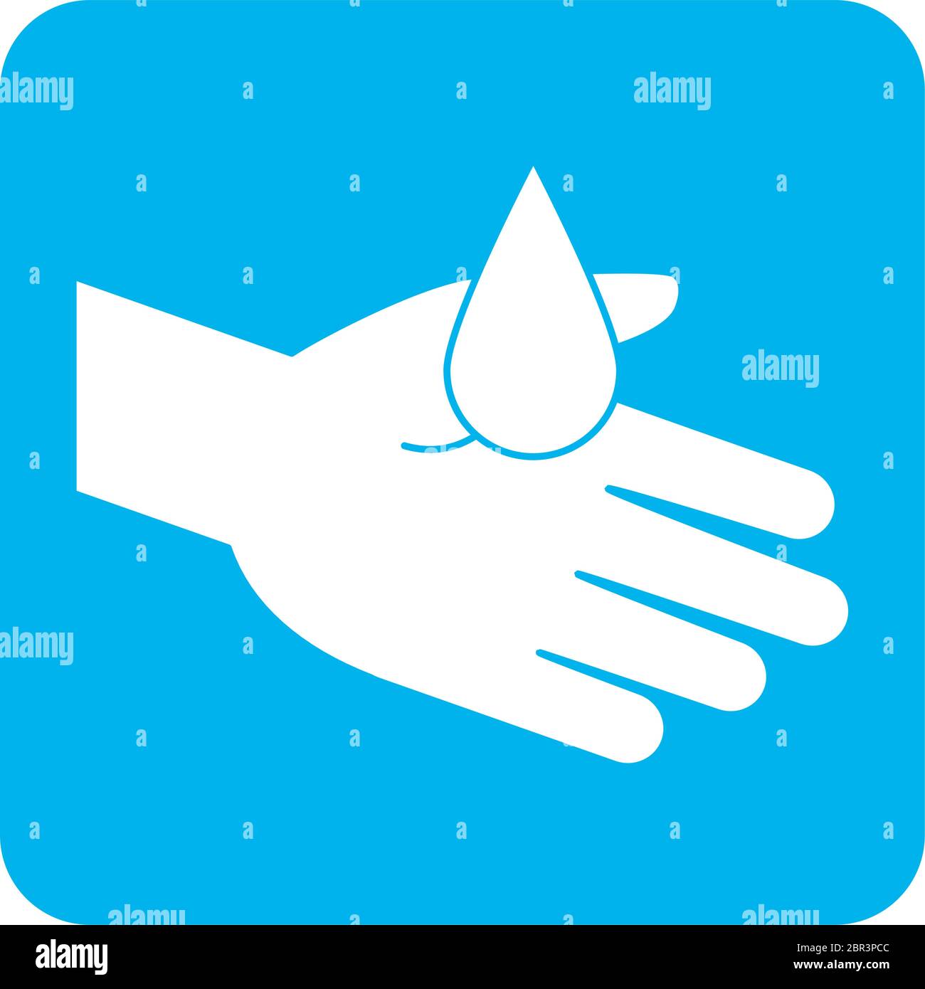 covid 19 coronavirus prevention hand with water drop clean vector ...