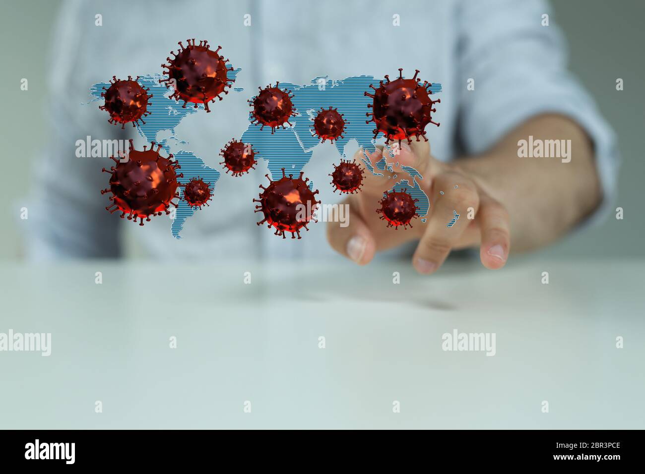 Virus denoted is single-stranded protection virus Stock Photo - Alamy