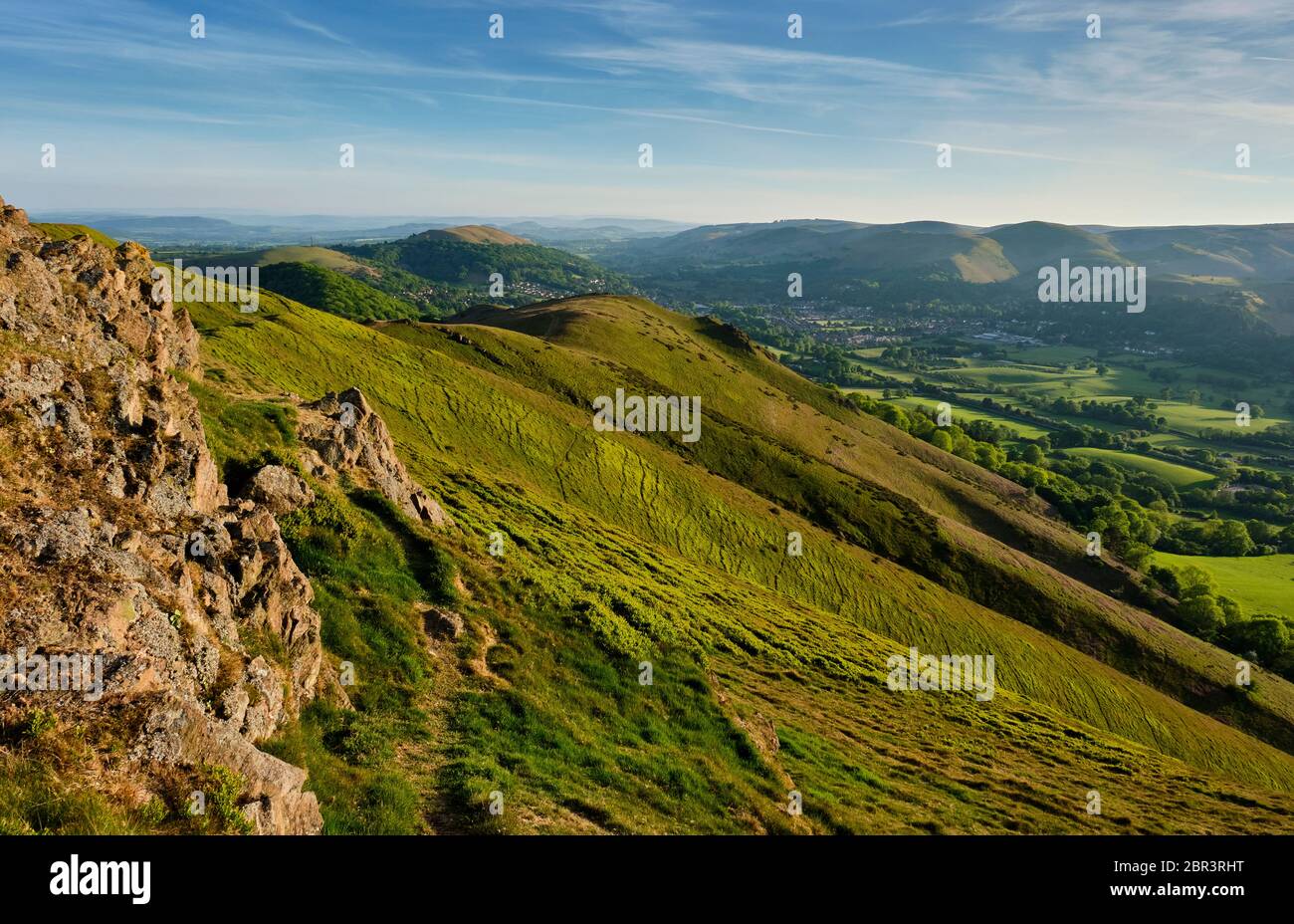 Church Stretton seen from Caer Caradoc, Church Stretton, Shropshire ...