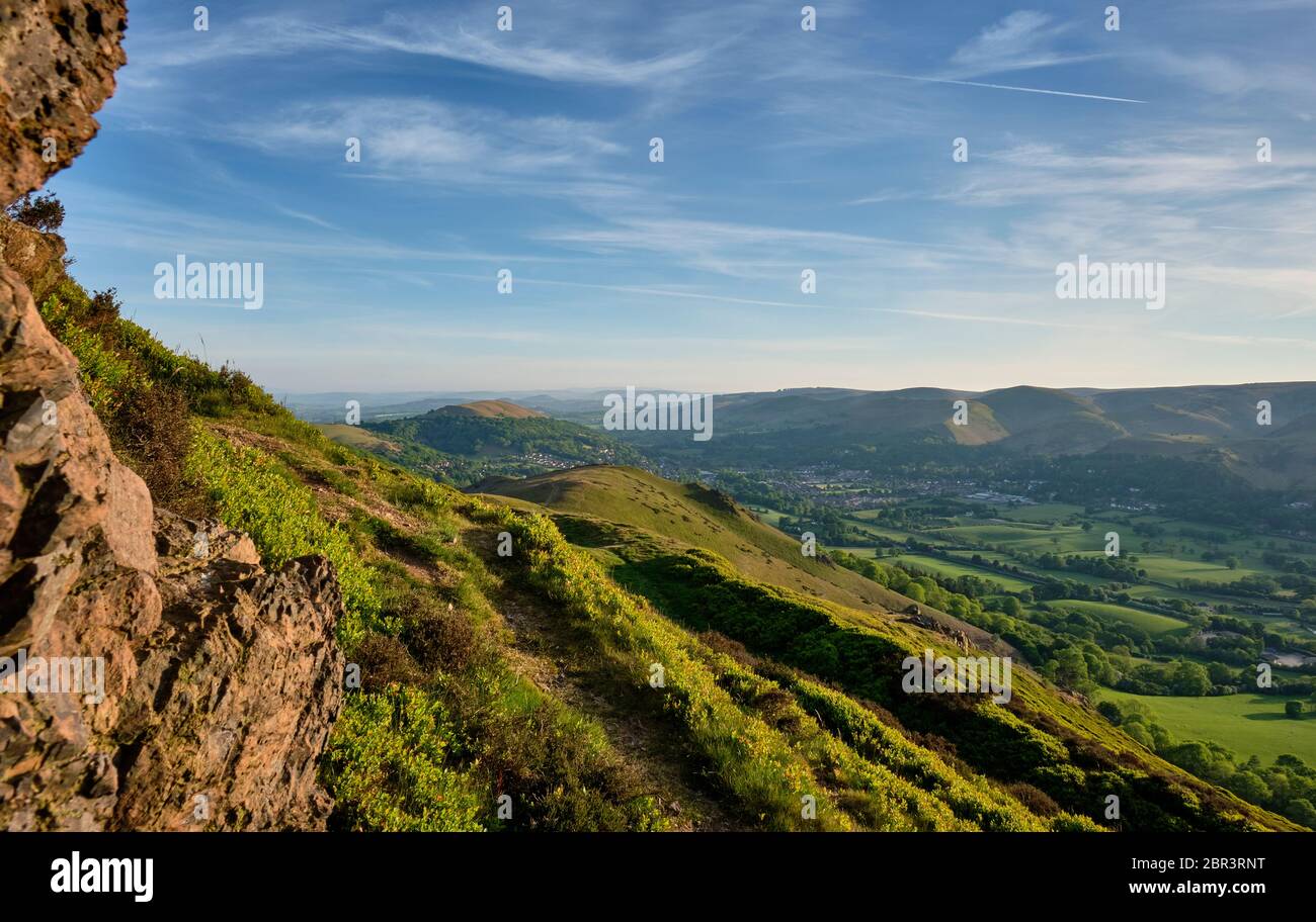 Church Stretton seen from Caer Caradoc, Church Stretton, Shropshire ...