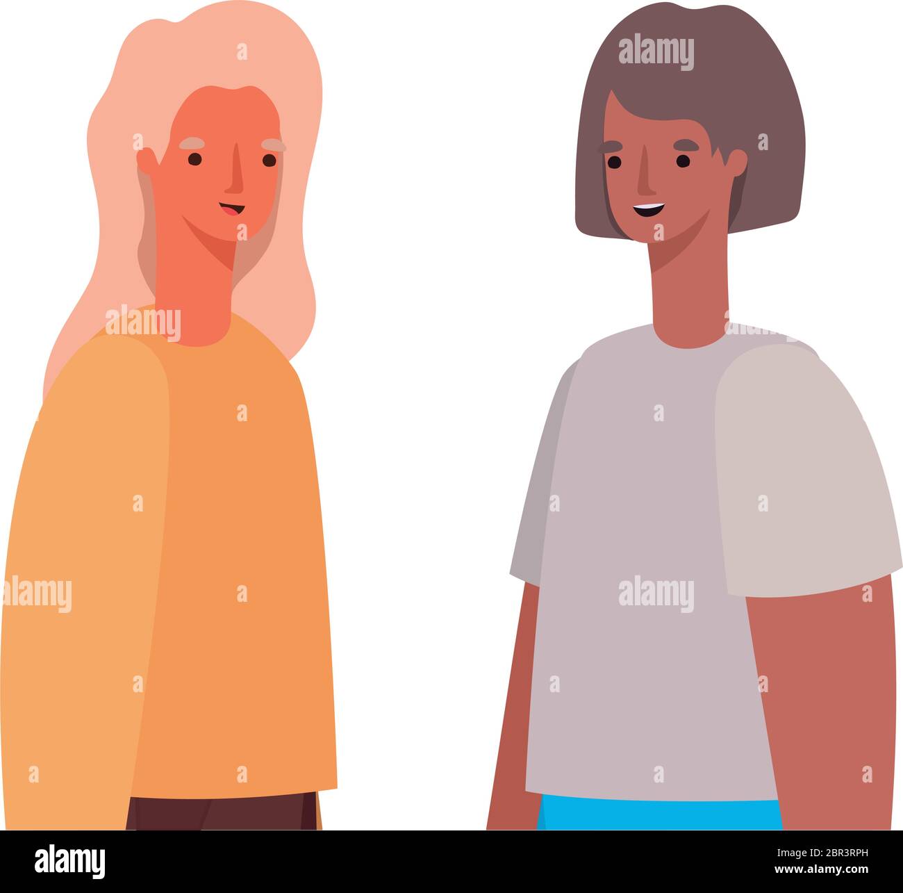 two women avatars vector design Stock Vector Image & Art - Alamy