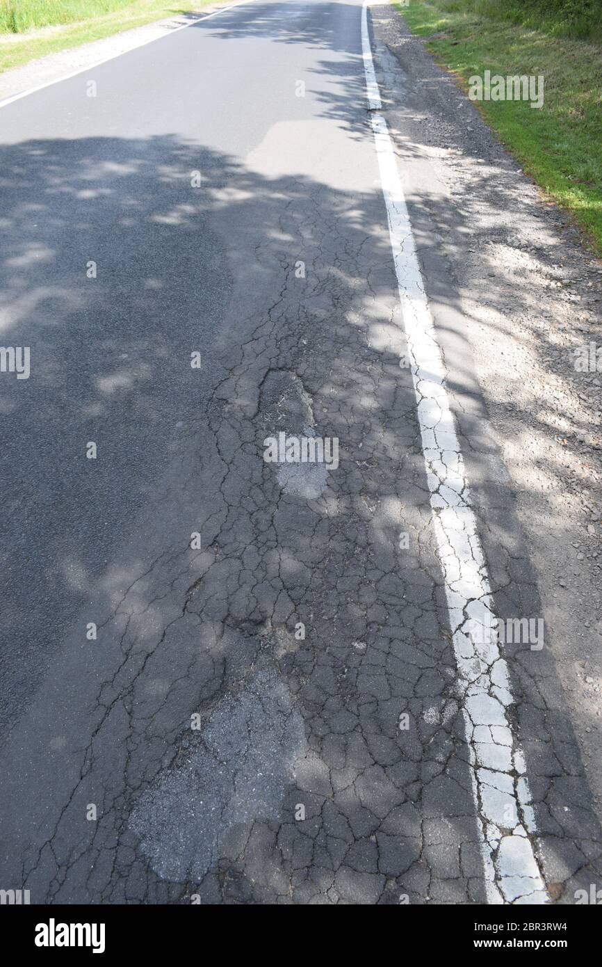 Rough Road Surface Deterioration High Resolution Stock Photography and ...
