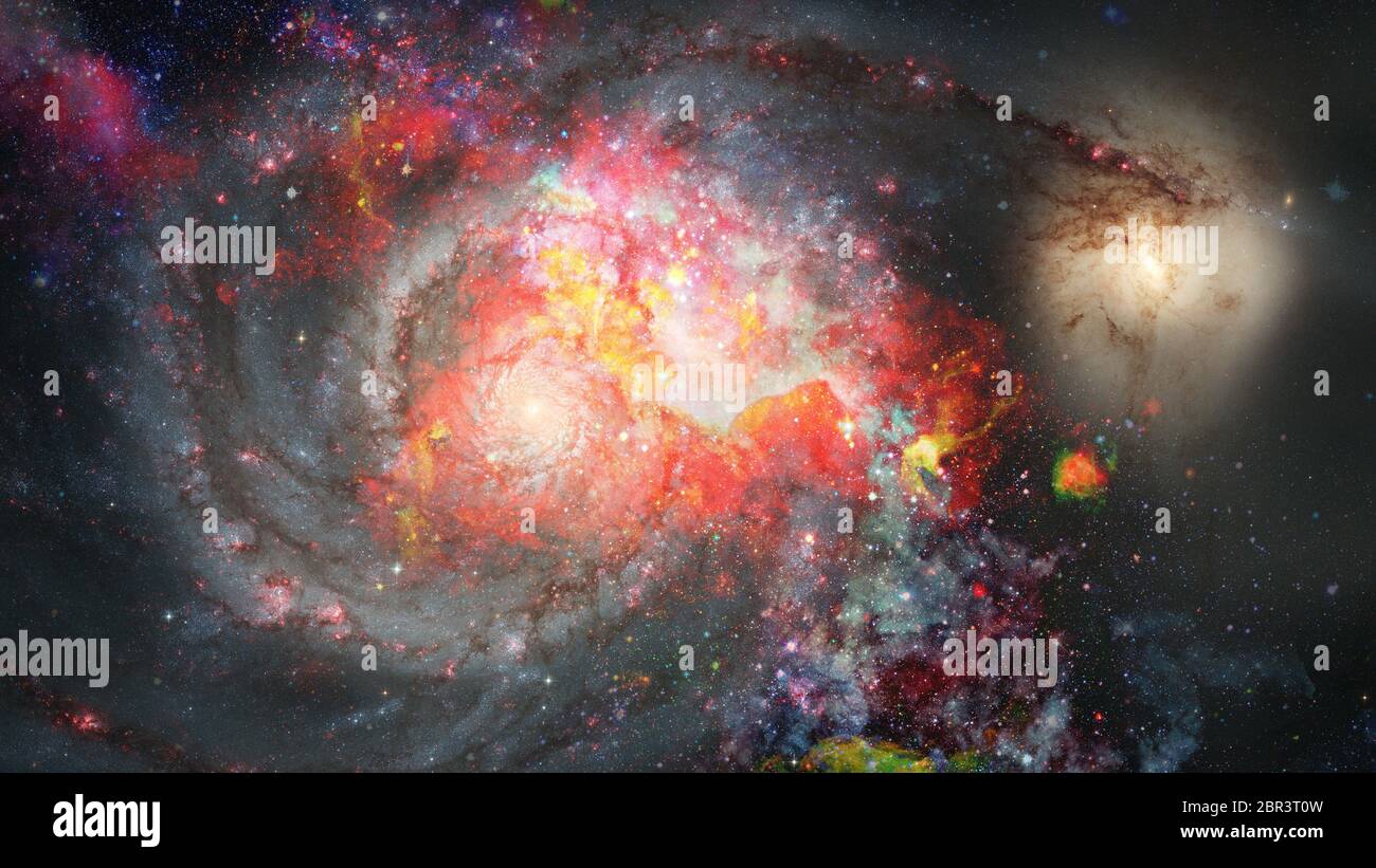 Small part of an infinite star field of space in the Universe. Elements ...