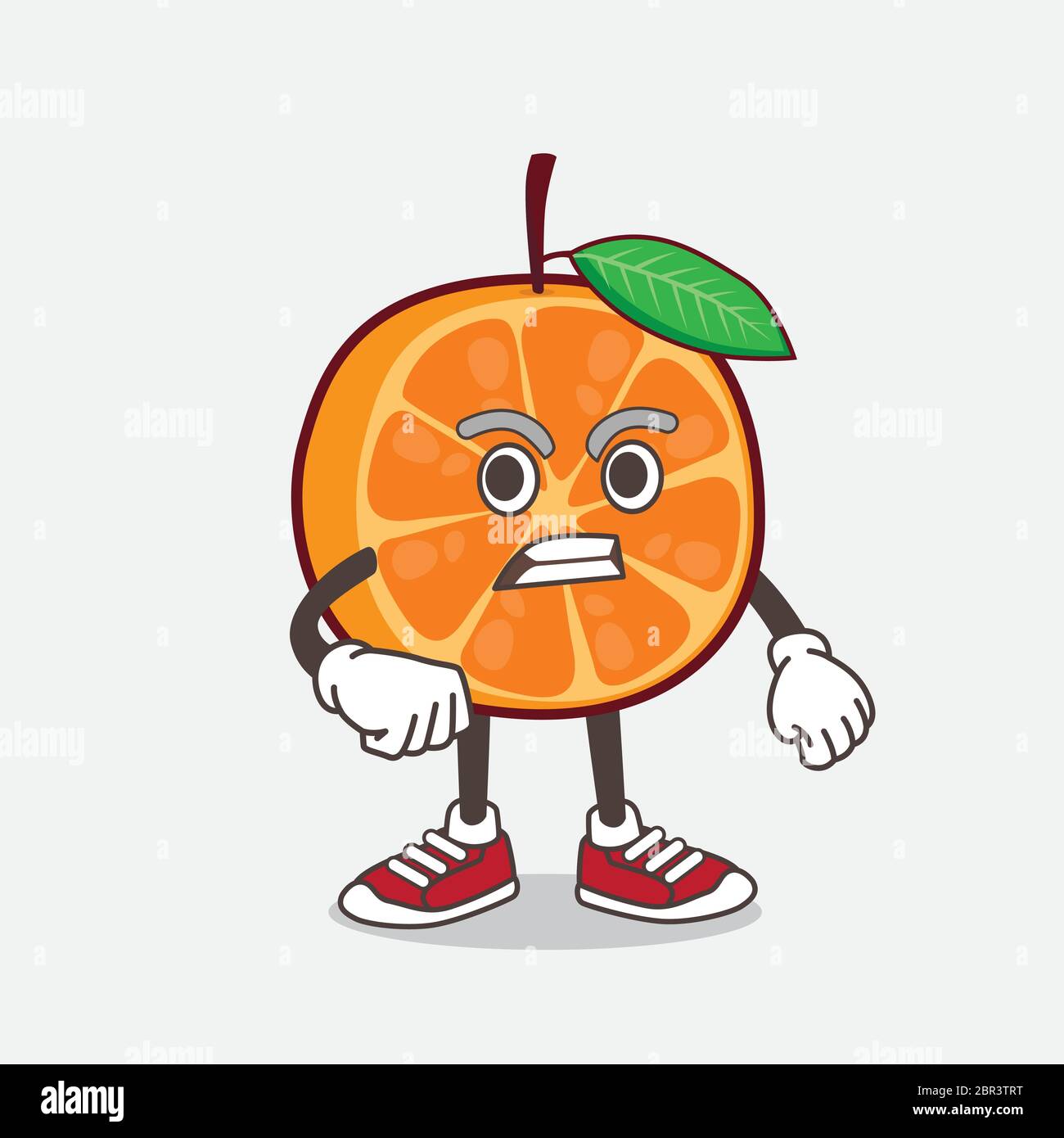 Orange Mad Face