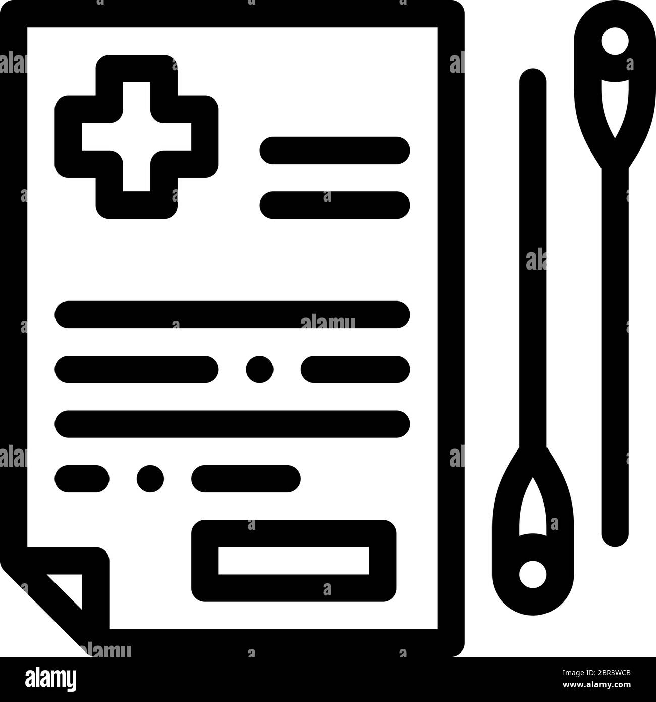 acupuncture medical referral icon vector outline illustration Stock ...