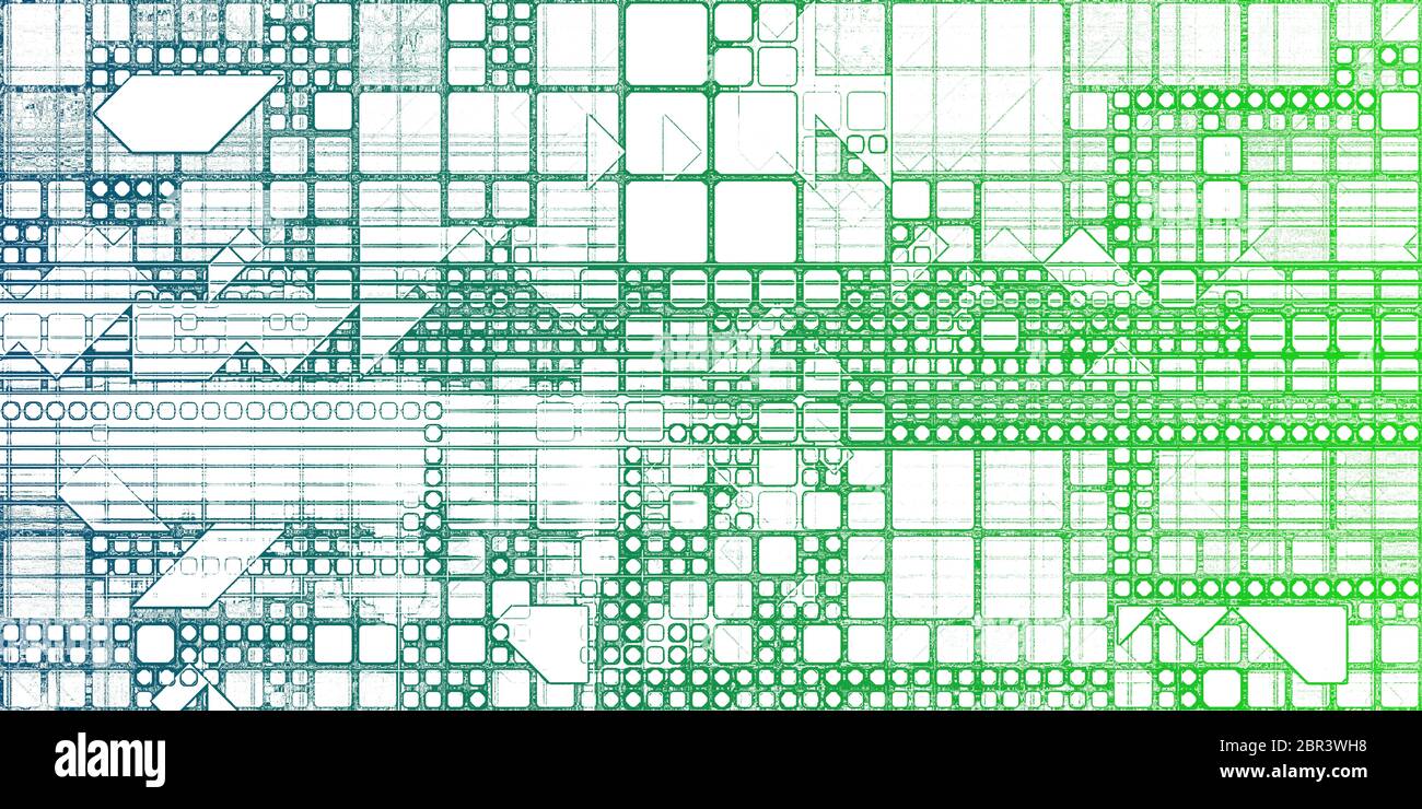 Data Patterns and Computation of Information as Concept Stock Photo - Alamy
