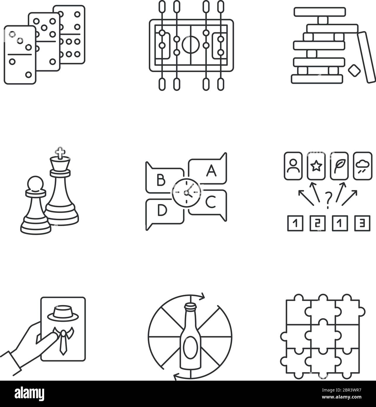 Party games pixel perfect linear icons set Stock Vector Image & Art - Alamy Party games pixel perfect linear icons set Stock Vector Image & Art - Alamy