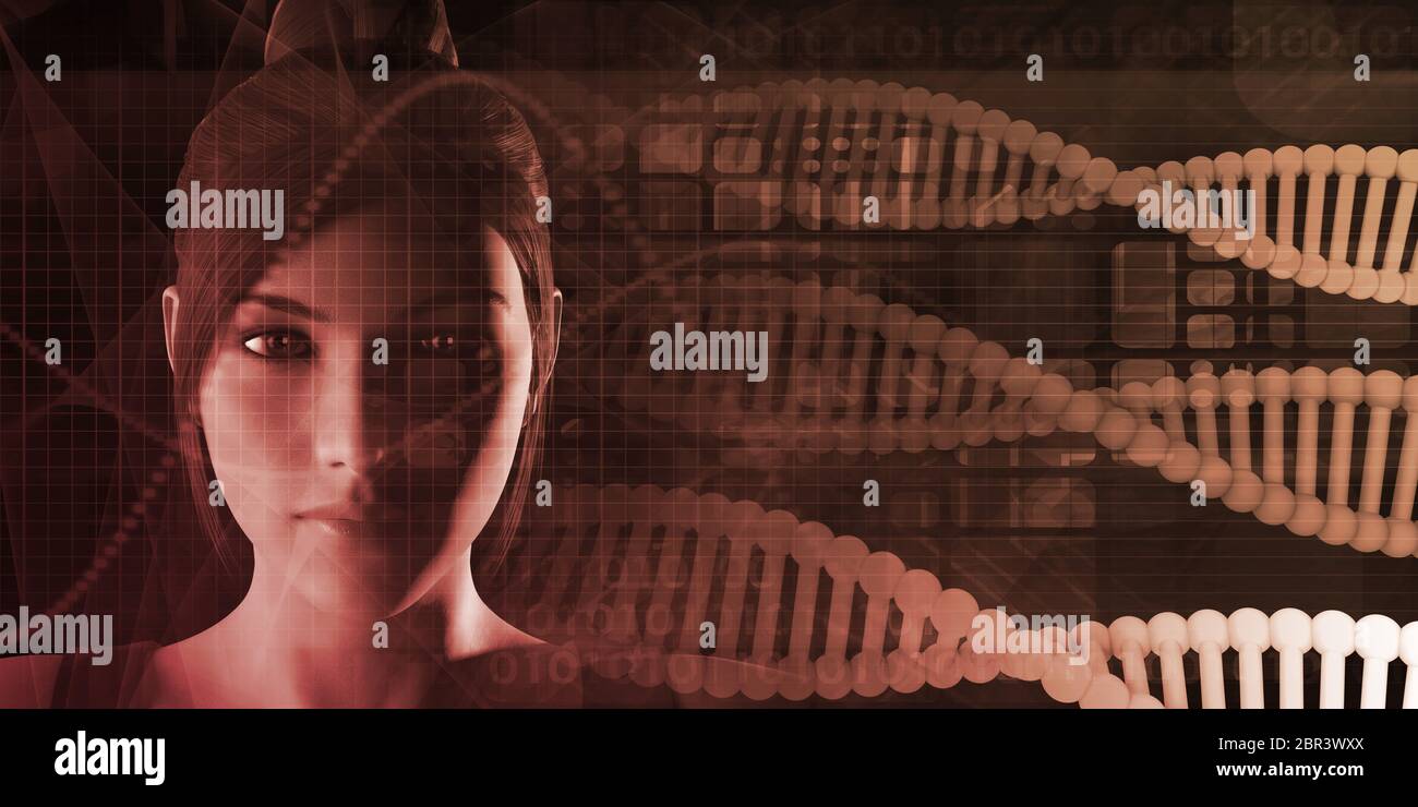 Genetic Engineering as a Science Concept Art Stock Photo - Alamy