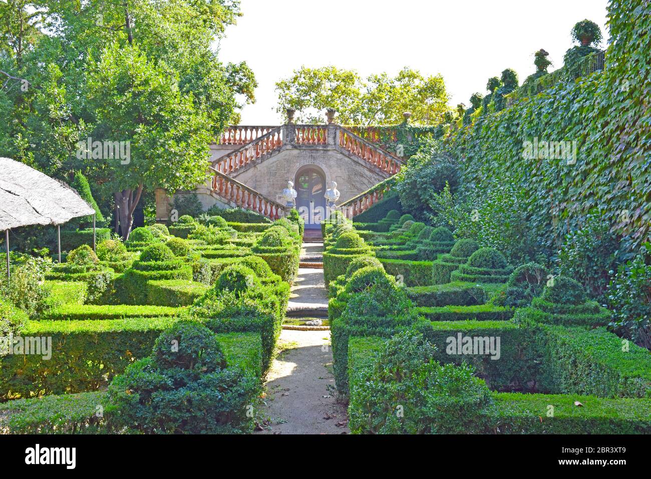 Horta Labyrinth Park in Barcelona Spain Stock Photo - Alamy