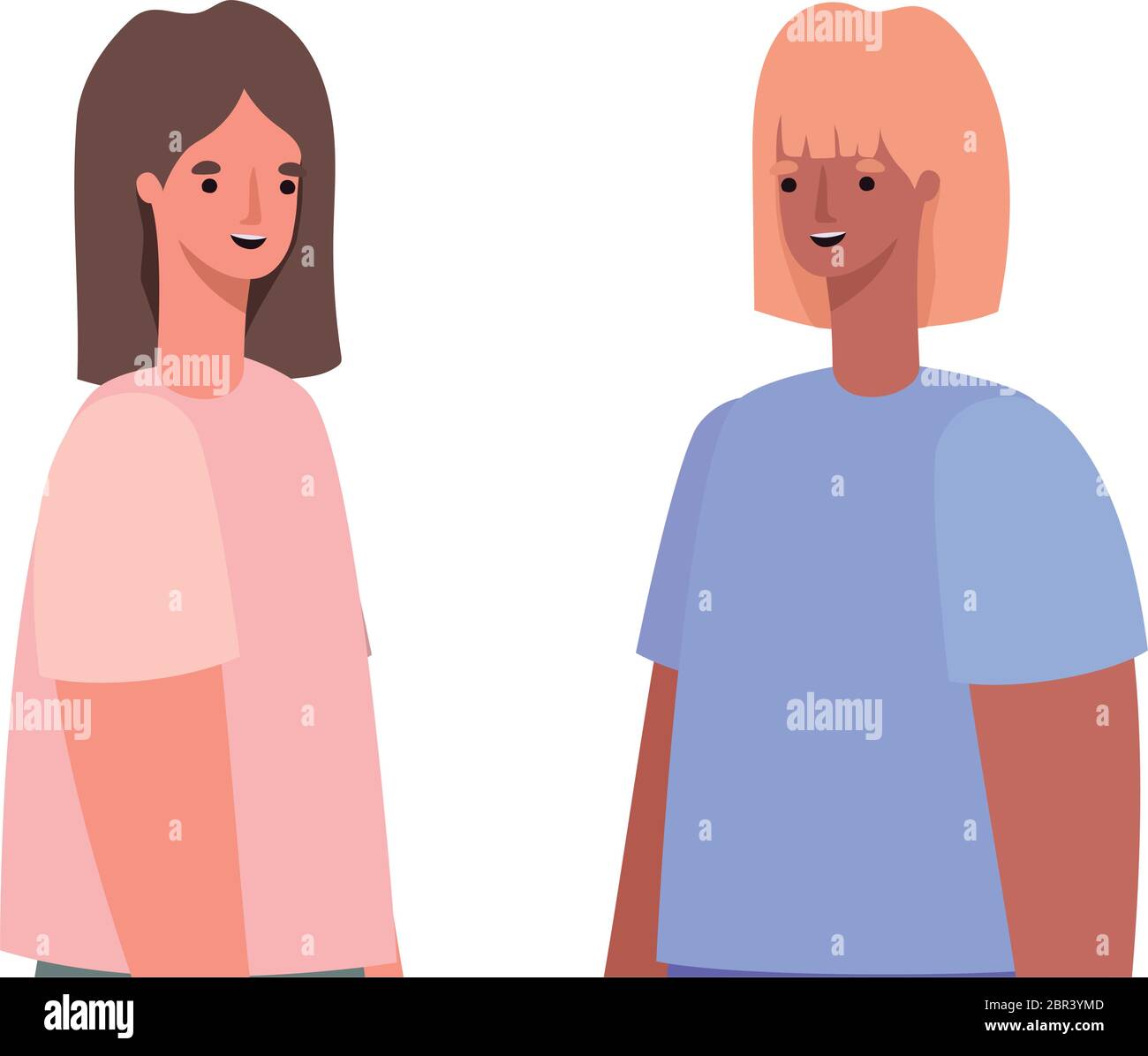 two women avatars vector design Stock Vector Image & Art - Alamy