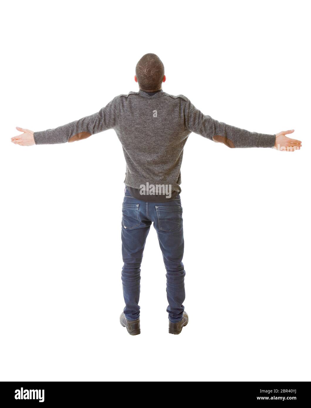 Open arms back isolated Cut Out Stock Images & Pictures - Alamy