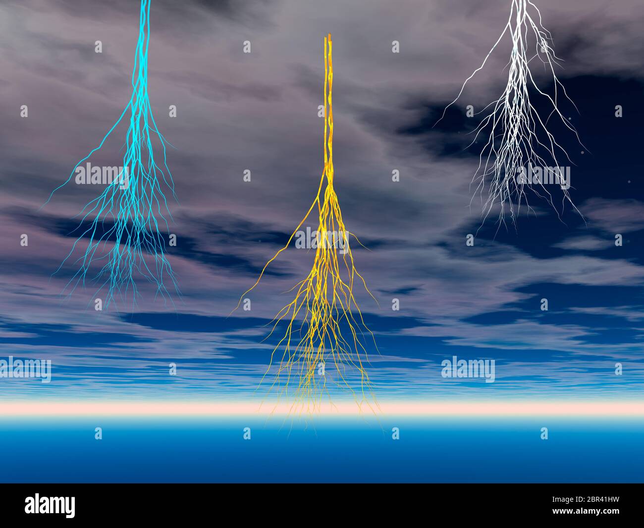 Blue and yellow flashes hi-res stock photography and images - Alamy