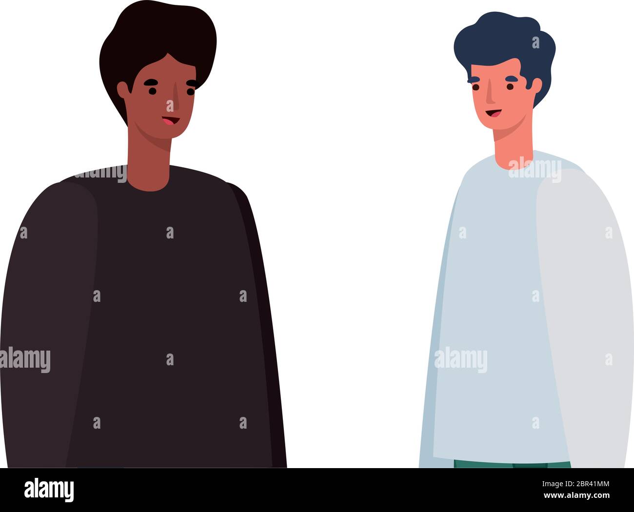 two men avatars vector design Stock Vector Image & Art - Alamy
