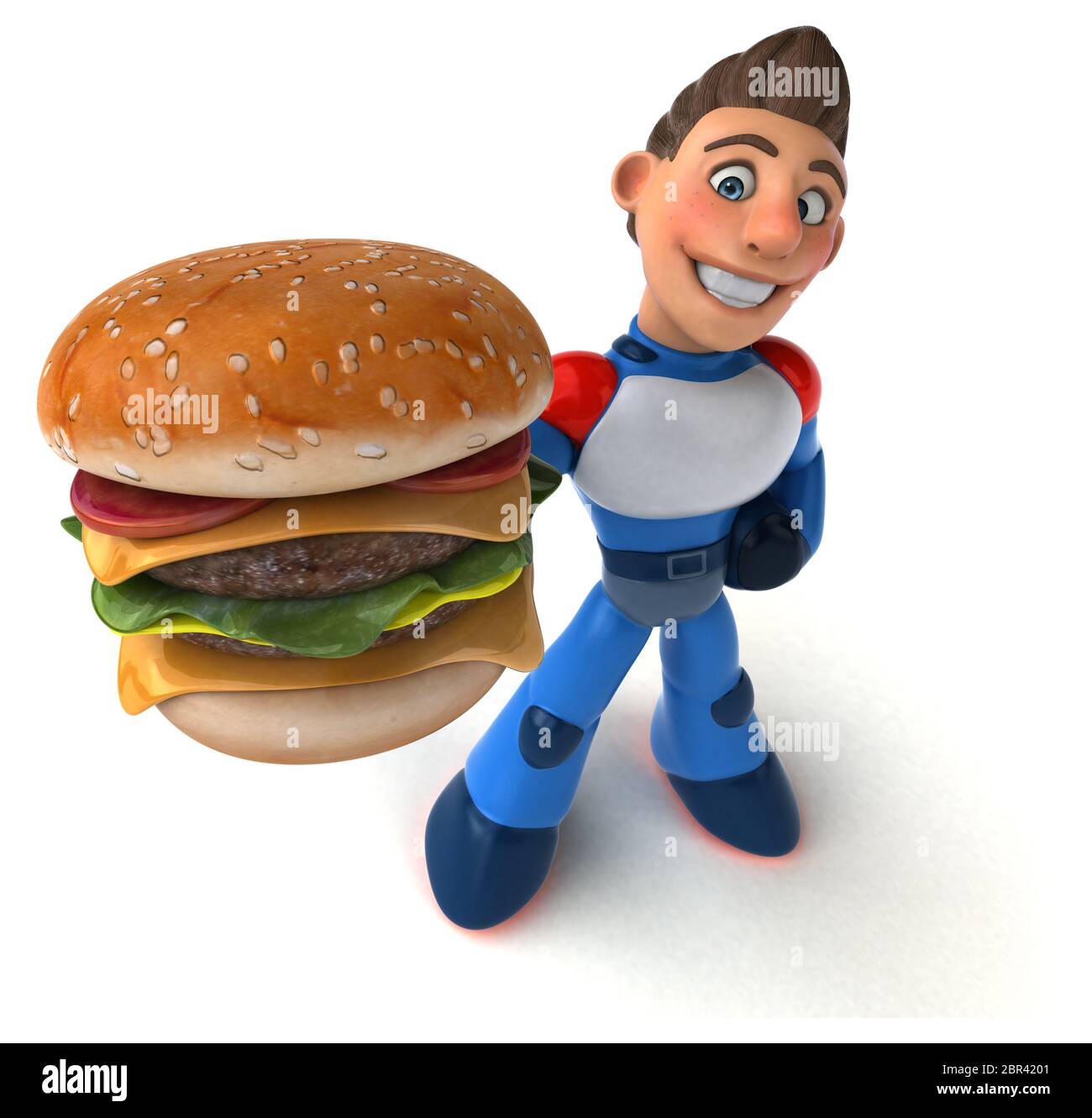 Cartoon illustration meat super hero hi-res stock photography and ...