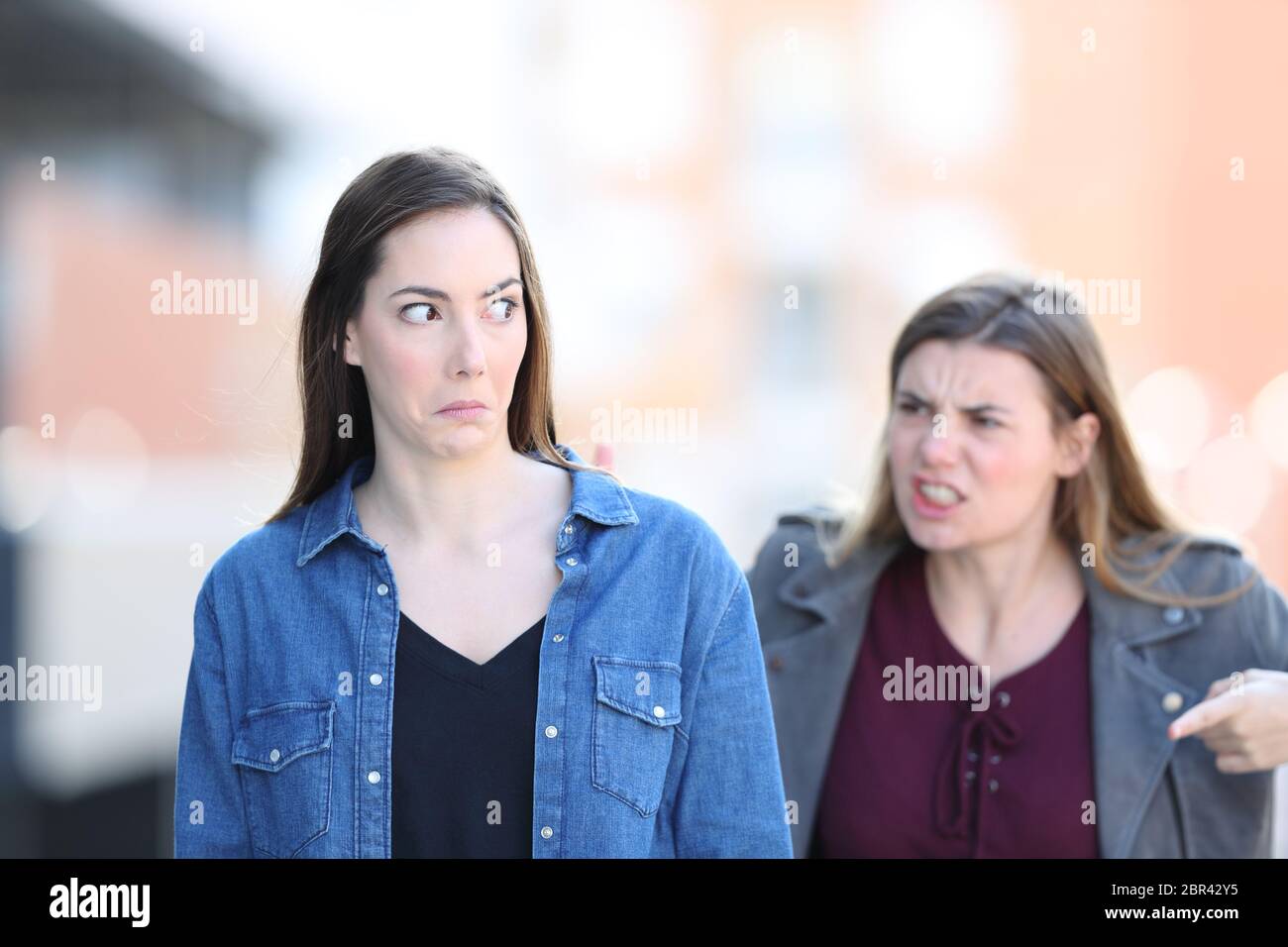 Angry Mad At Friend High Resolution Stock Photography and Images - Alamy