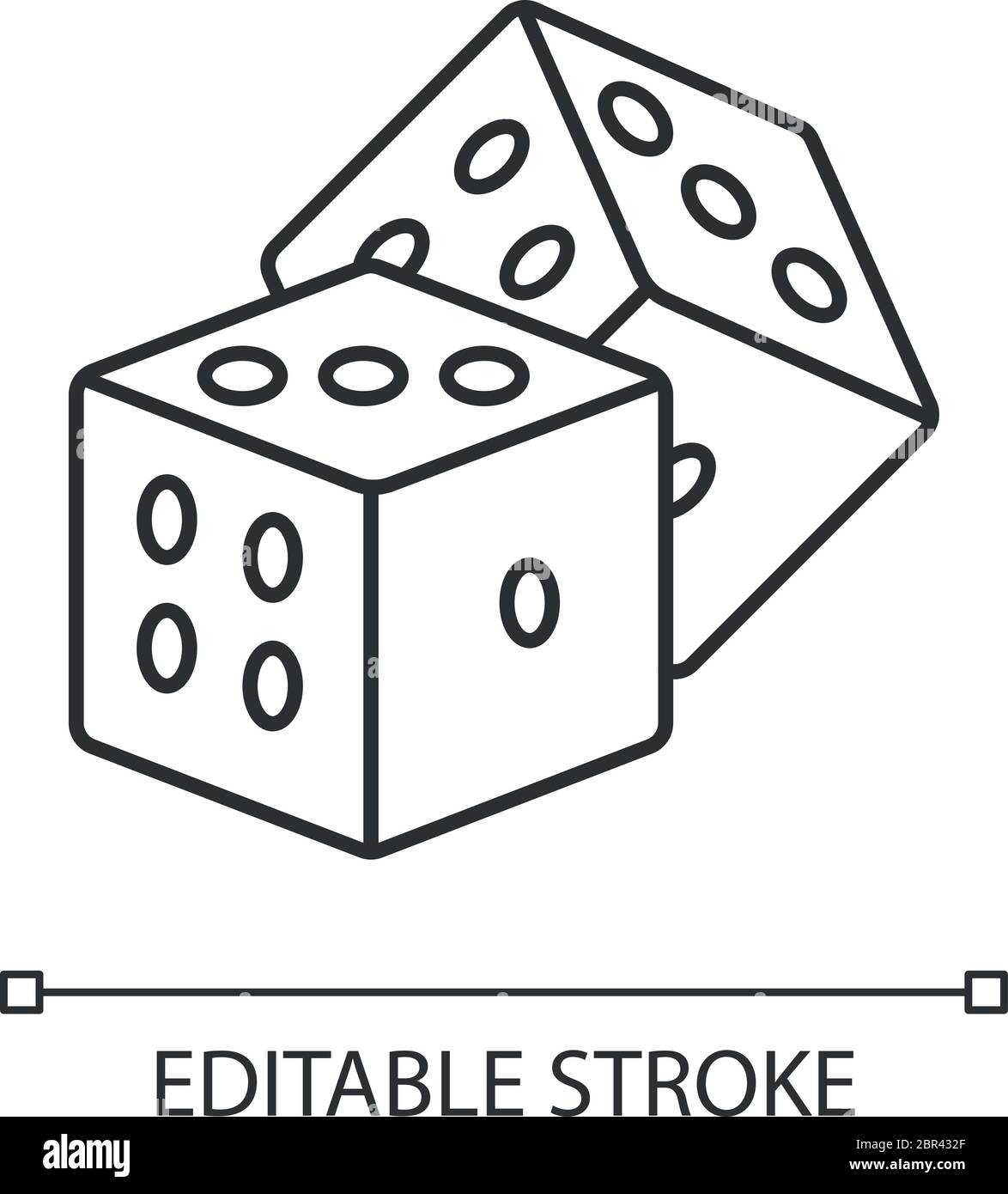 Board games linear icon Cut Out Stock Images & Pictures - Alamy