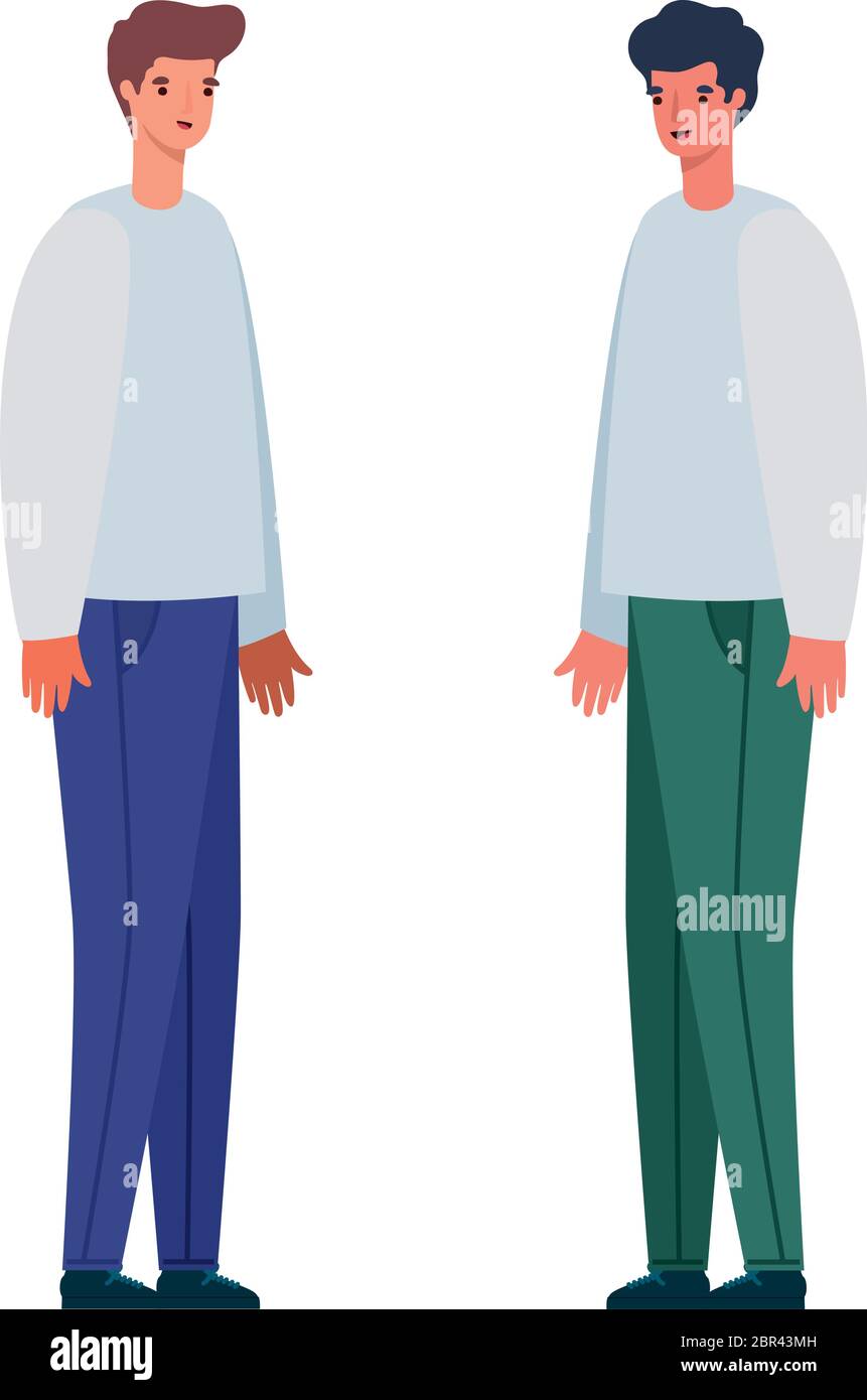 two men avatars vector design Stock Vector Image & Art - Alamy