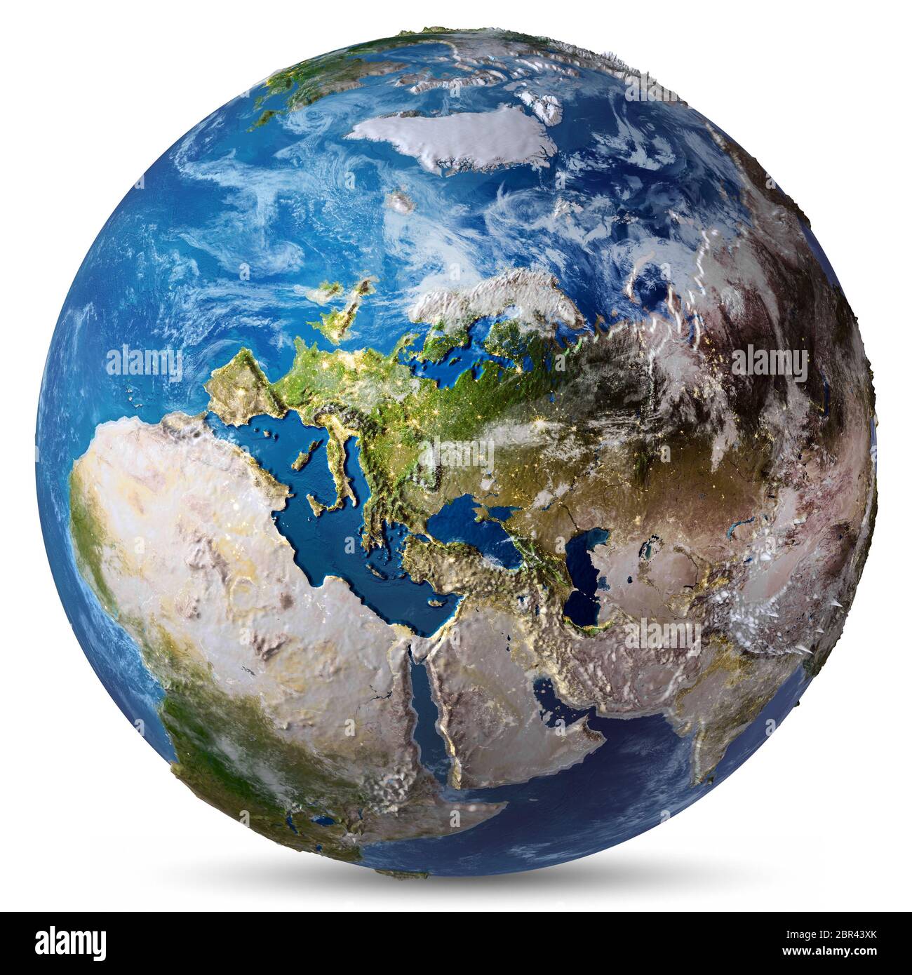 Nasa europe map continent Cut Out Stock Images & Pictures - Alamy