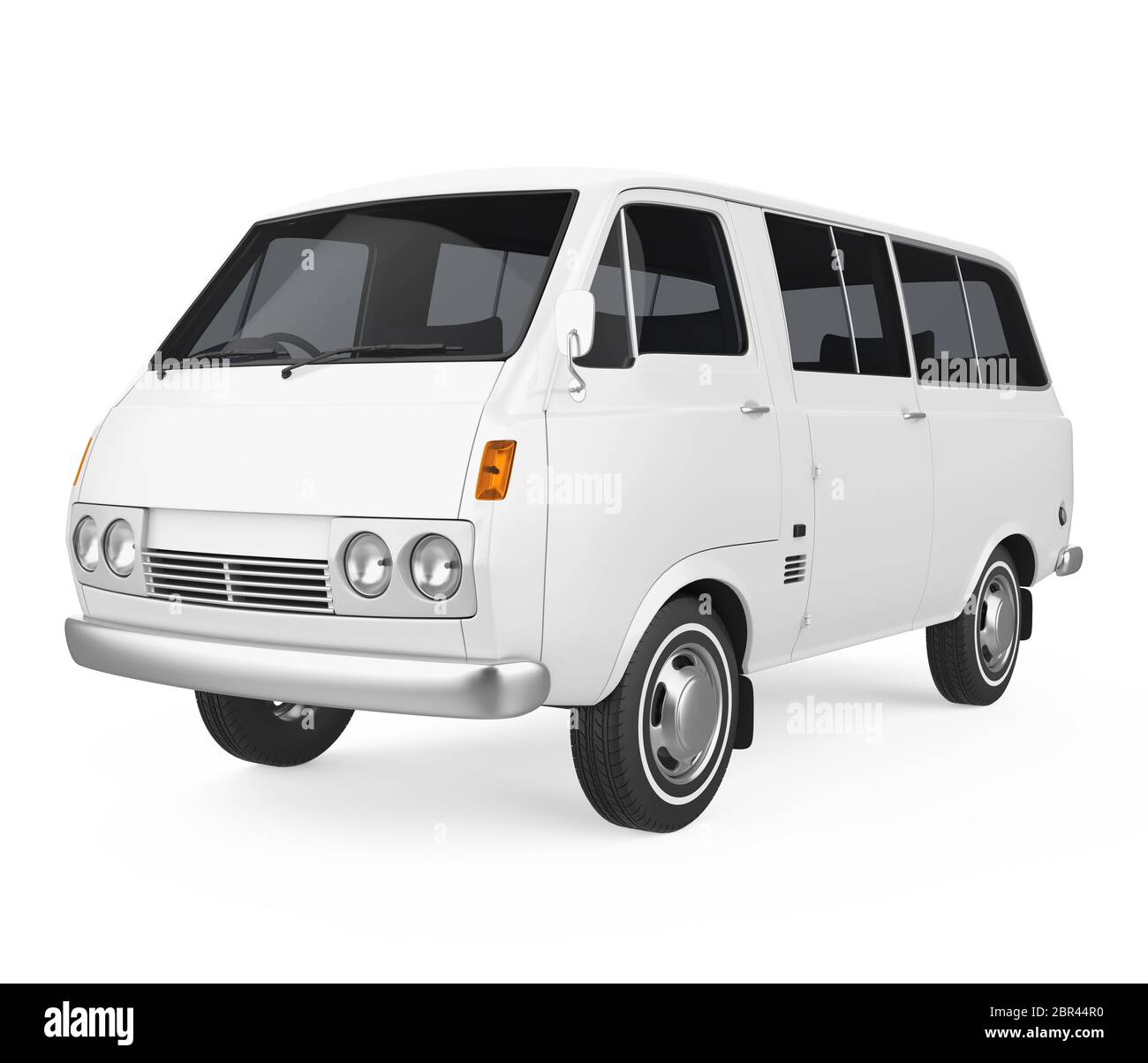 Old Van Isolated Stock Photo - Alamy