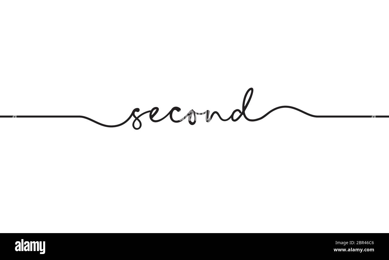 second word handwritten design vector Stock Vector Image & Art - Alamy