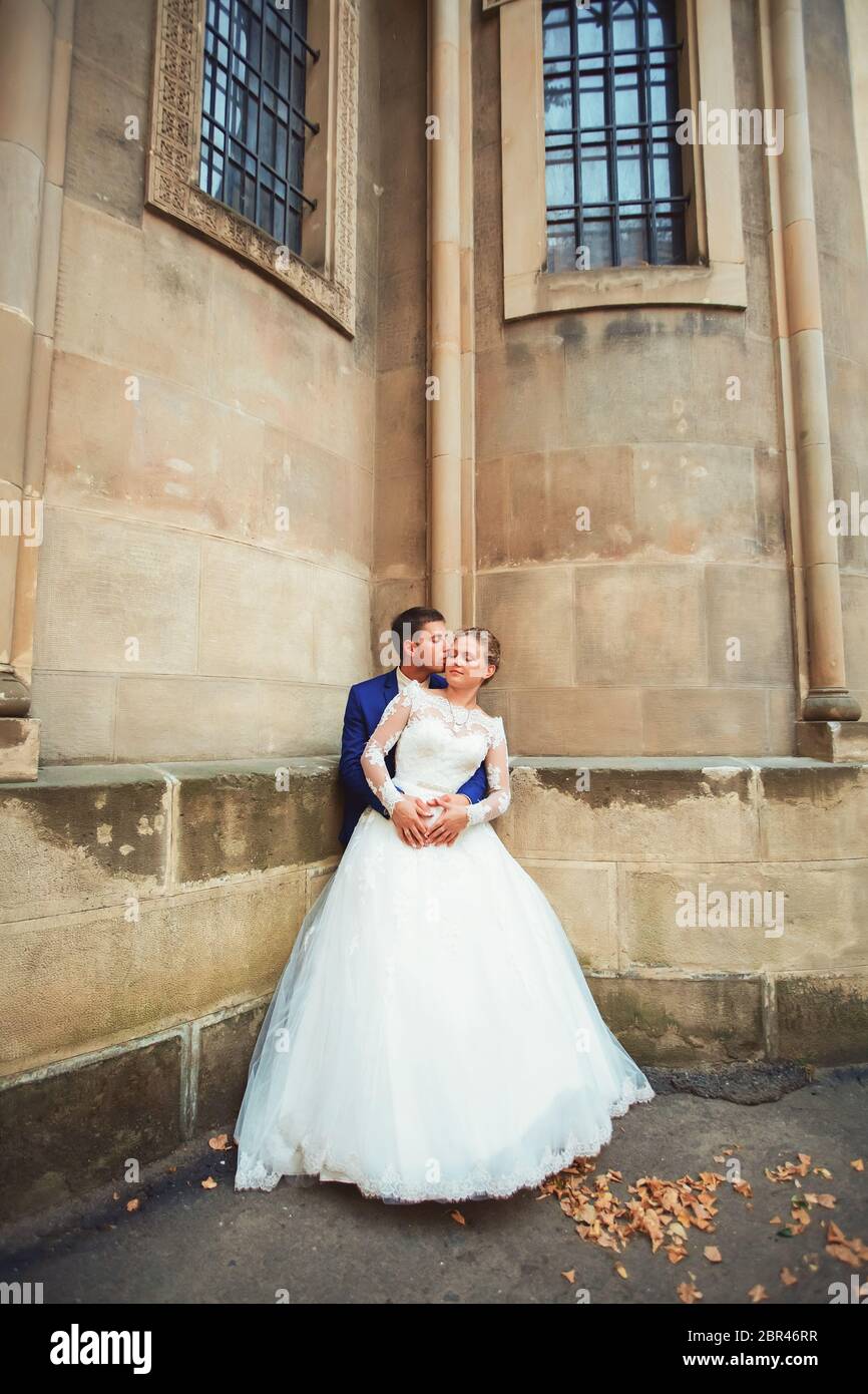 happy romantic young couple celebrating their marriage Stock Photo - Alamy