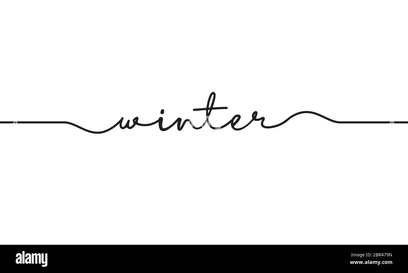 Winter Word Handwritten Design Vector Stock Vector Image Art Alamy Winter Word Handwritten Design Vector Stock Vector Image Art Alamy