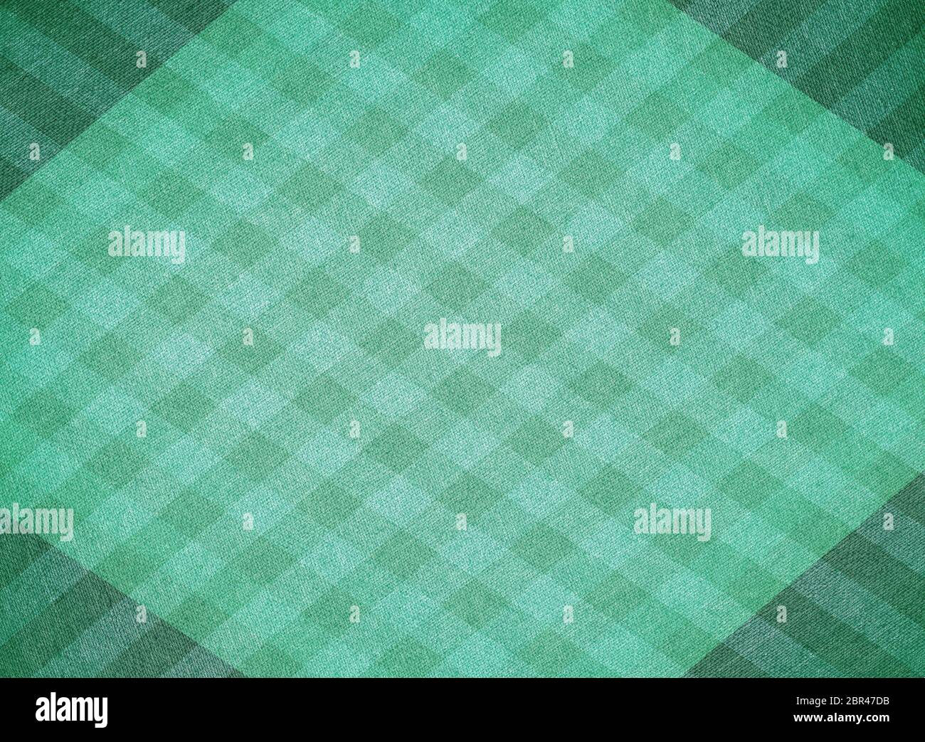 Faded green chequered canvas background Stock Photo - Alamy