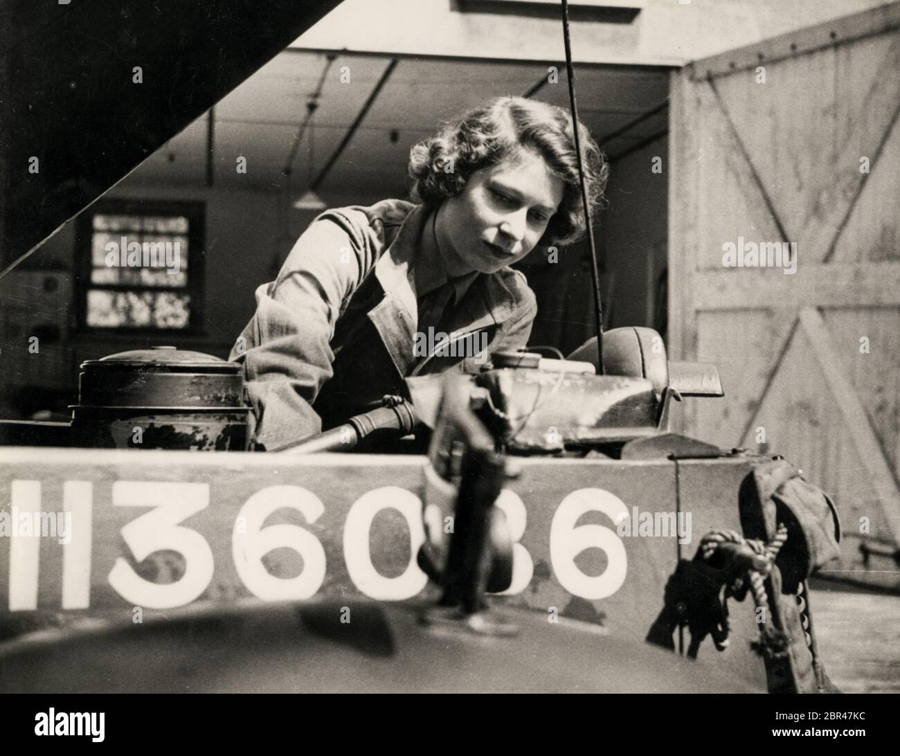 World War II - Princess Elizabeth, later Queen Elizabeth 2nd, training ...