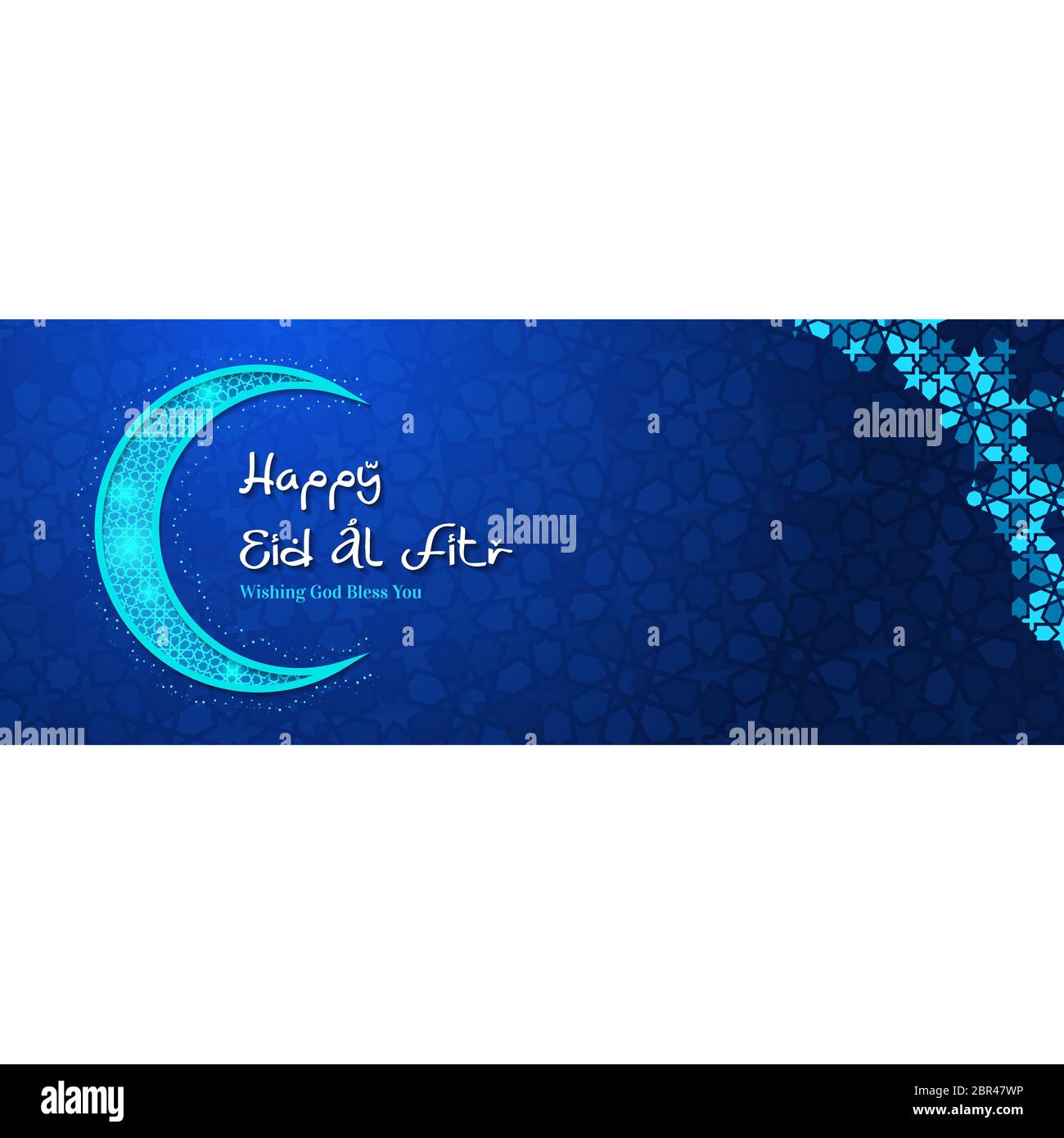 Blue eid design Stock Vector Images - Alamy