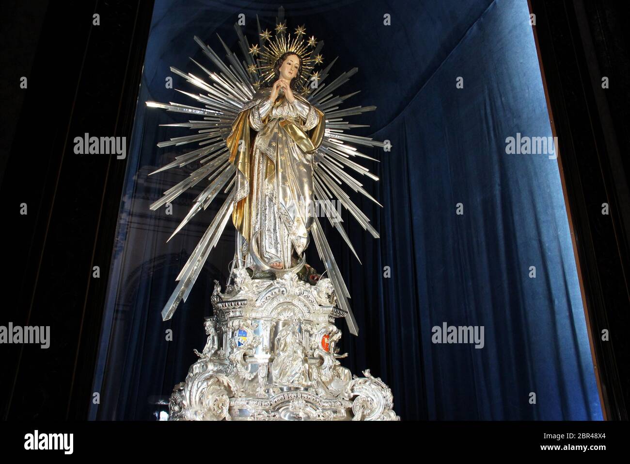 our lady of immaculate conception church in Bormla (malta Stock Photo ...