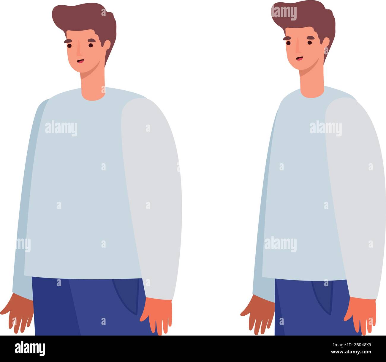 two men avatars vector design Stock Vector Image & Art - Alamy