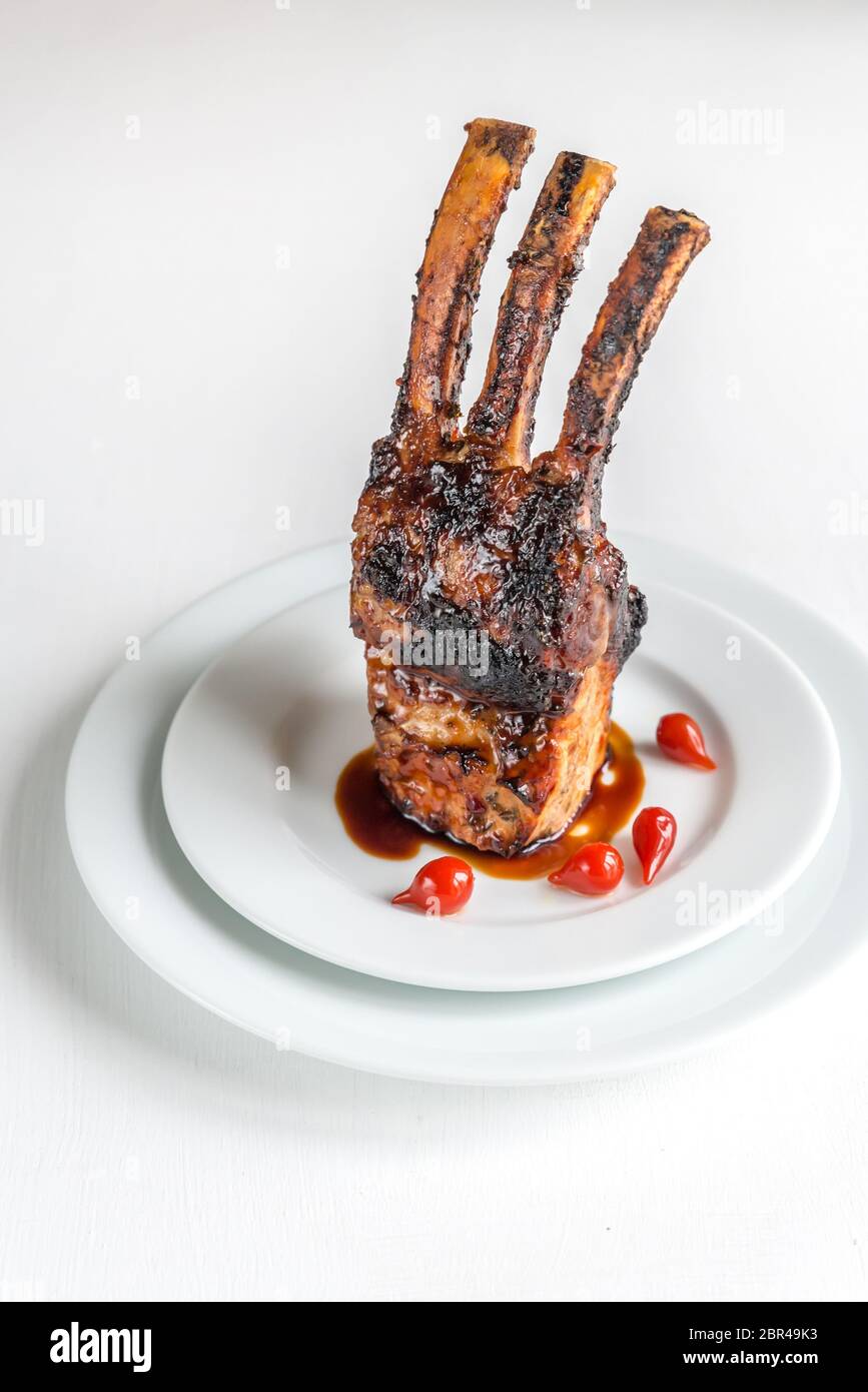 Bbq pork mini ribs hi-res stock photography and images - Alamy