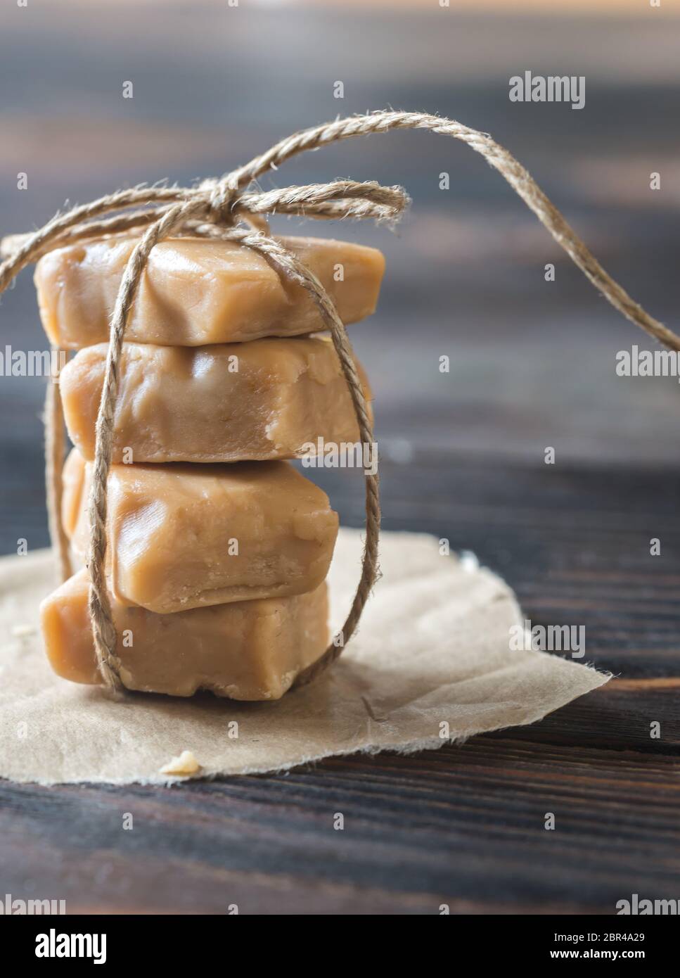 Maple cream fudge Stock Photo - Alamy