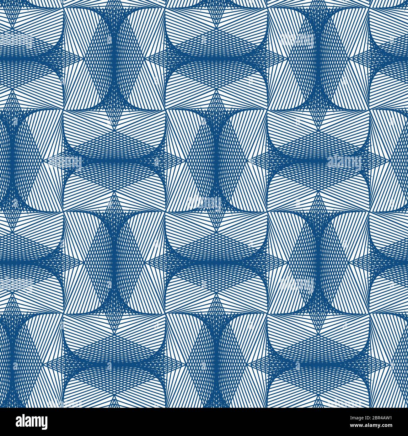 Classic Blue color 2020 web graphic pattern. Vector blue guilloche ...