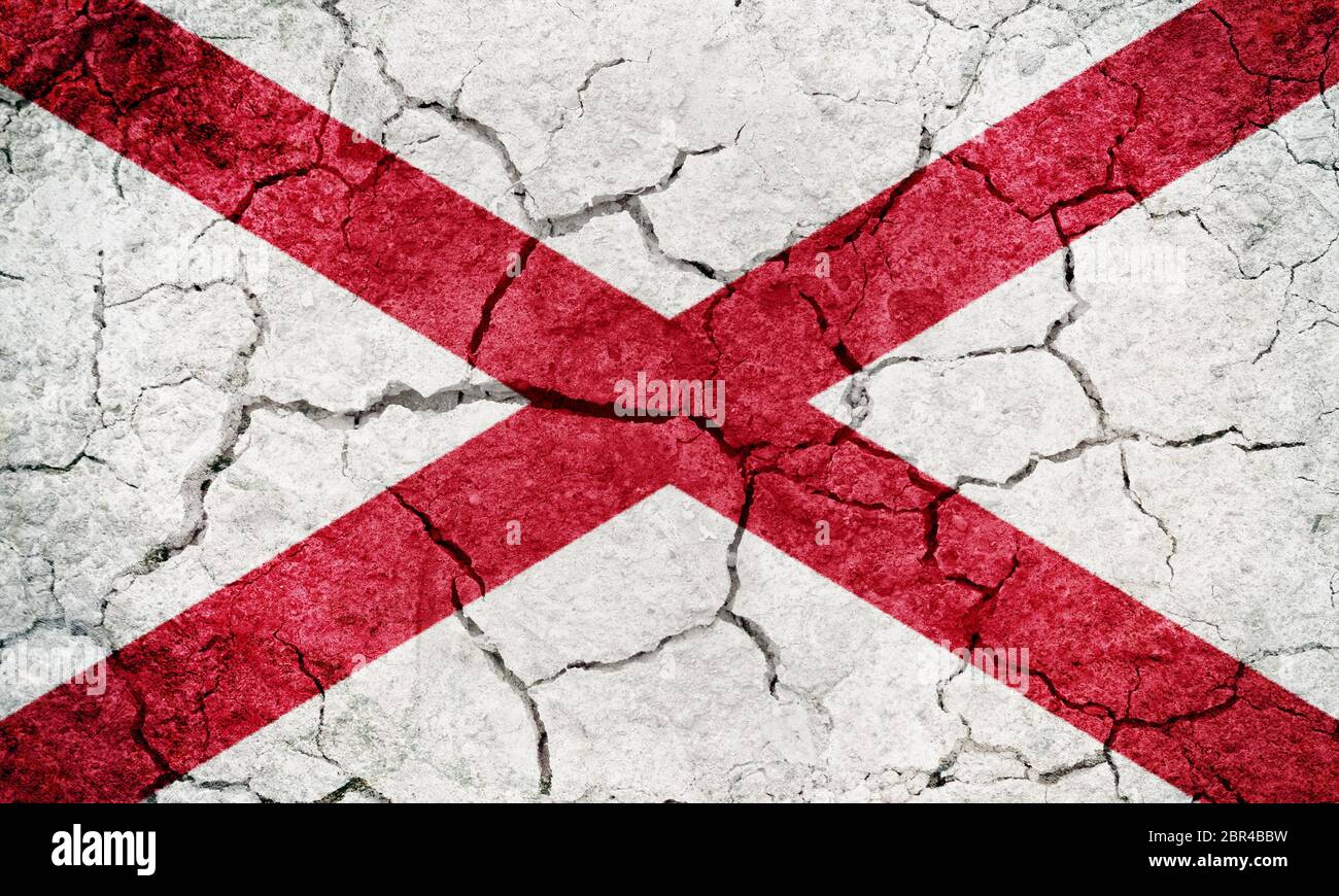 State of Alabama flag, state in the southeastern region of the United ...