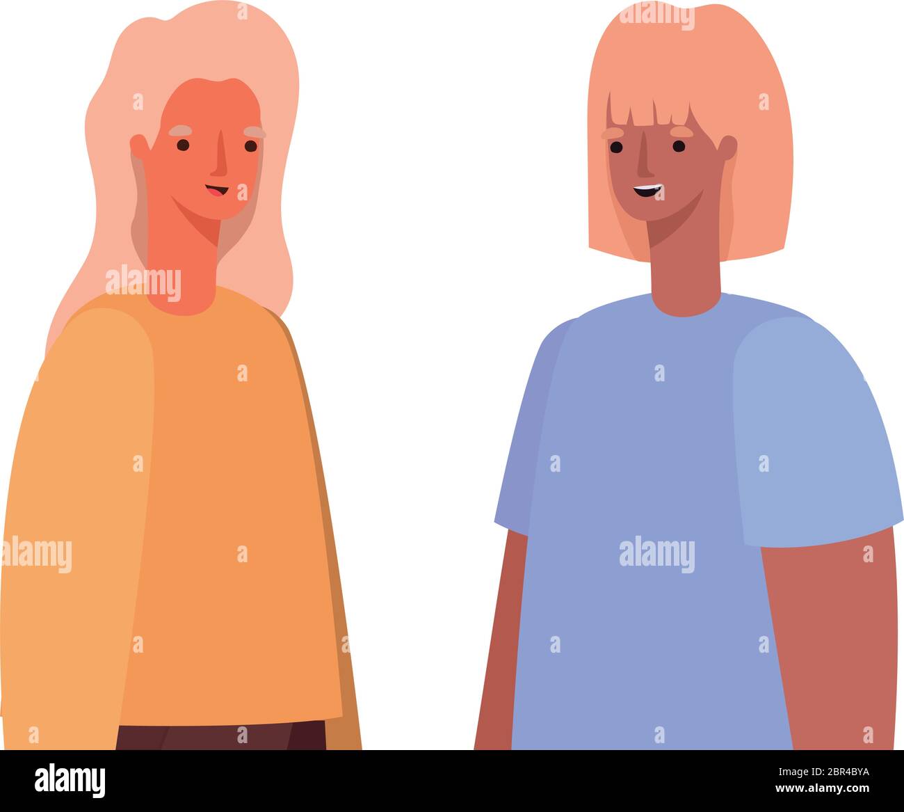 two women avatars vector design Stock Vector Image & Art - Alamy