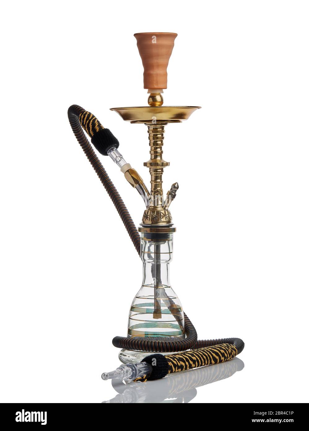 Egyptian hookah (shisha) isolated on a white background Stock Photo - Alamy