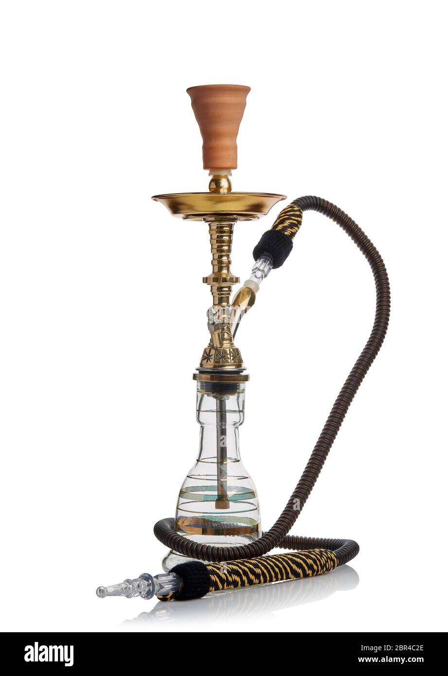 Egyptian hookah (shisha) isolated on a white background Stock Photo - Alamy