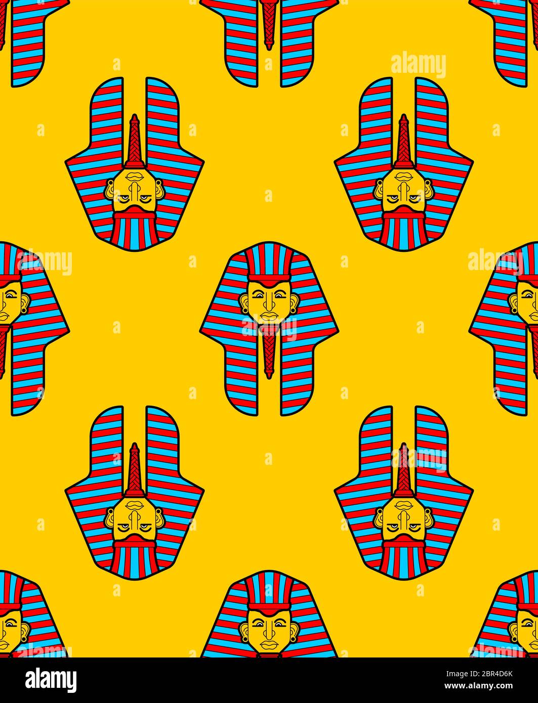 Pharaoh pattern seamless. Face King in ancient Egypt background Stock ...