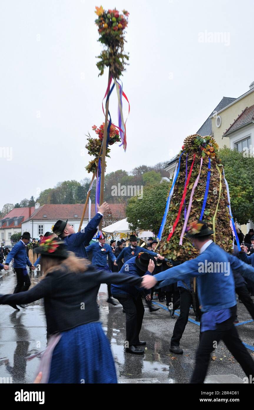 Harvest Festival (German: Hirtereinzug) of the vinters in ...