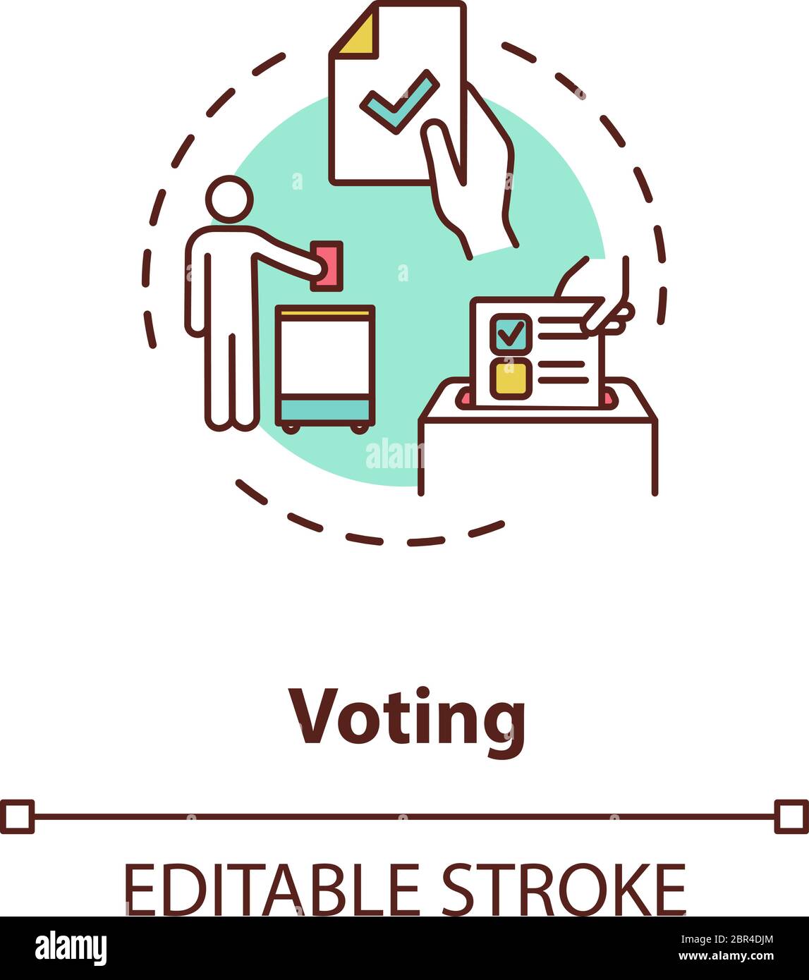 Voting concept icon Stock Vector Image & Art - Alamy