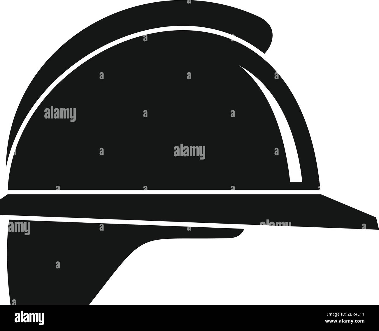 Construction helmet icon. Simple illustration of construction helmet ...